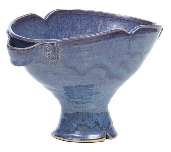 Nancy Pawel | Purple compote with handles | MutualArt