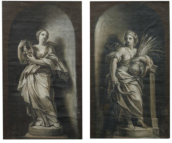 Bolognese School, 18th Century | Flora; and Ceres | MutualArt