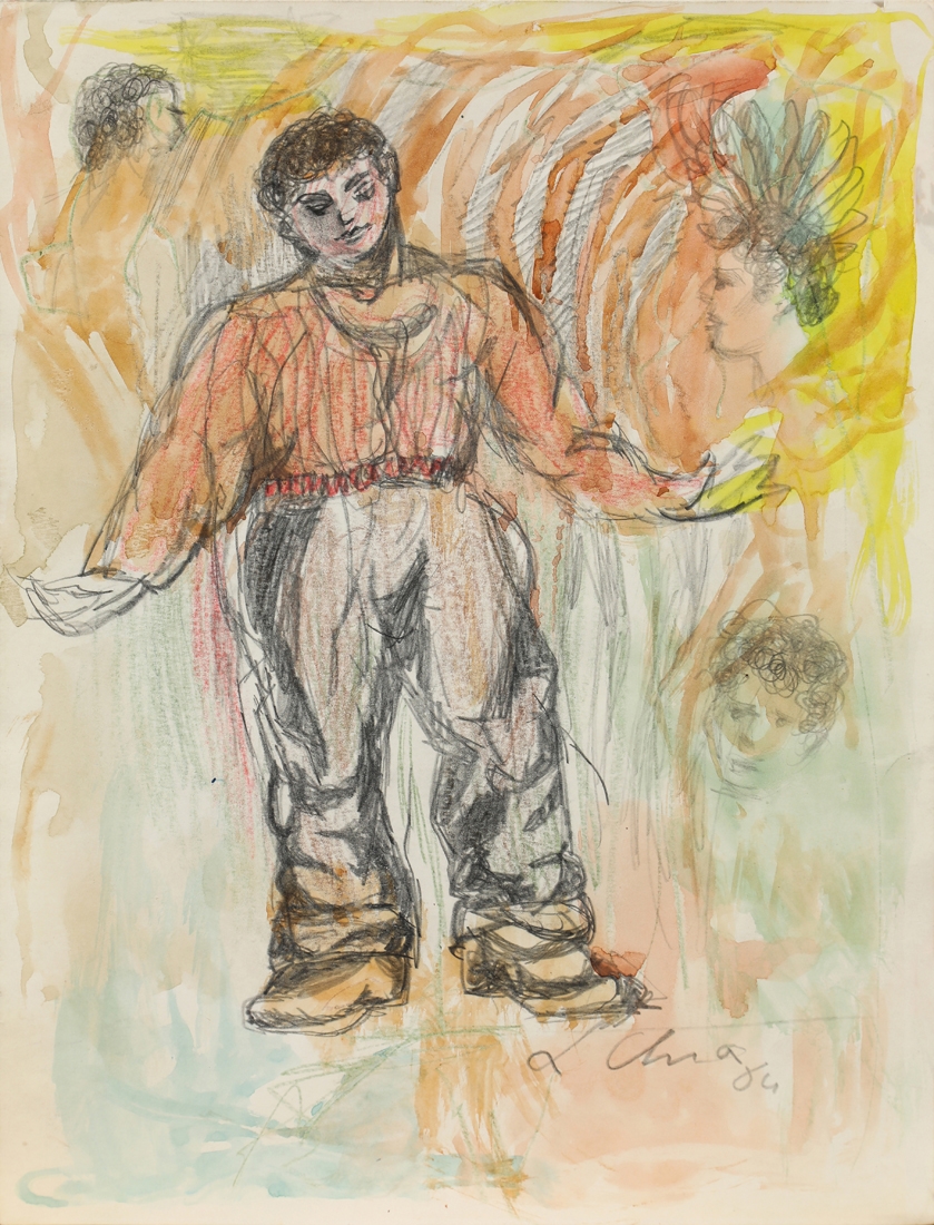 Sandro Chia | Untitled (Man and Three Heads) (1984) | MutualArt