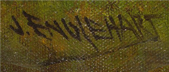 Joseph John Englehart | Mountain Landscape with Hunters | MutualArt