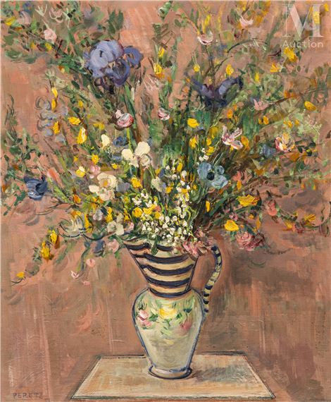 David Peretz | Bouquet de fleurs (1951) | MutualArt