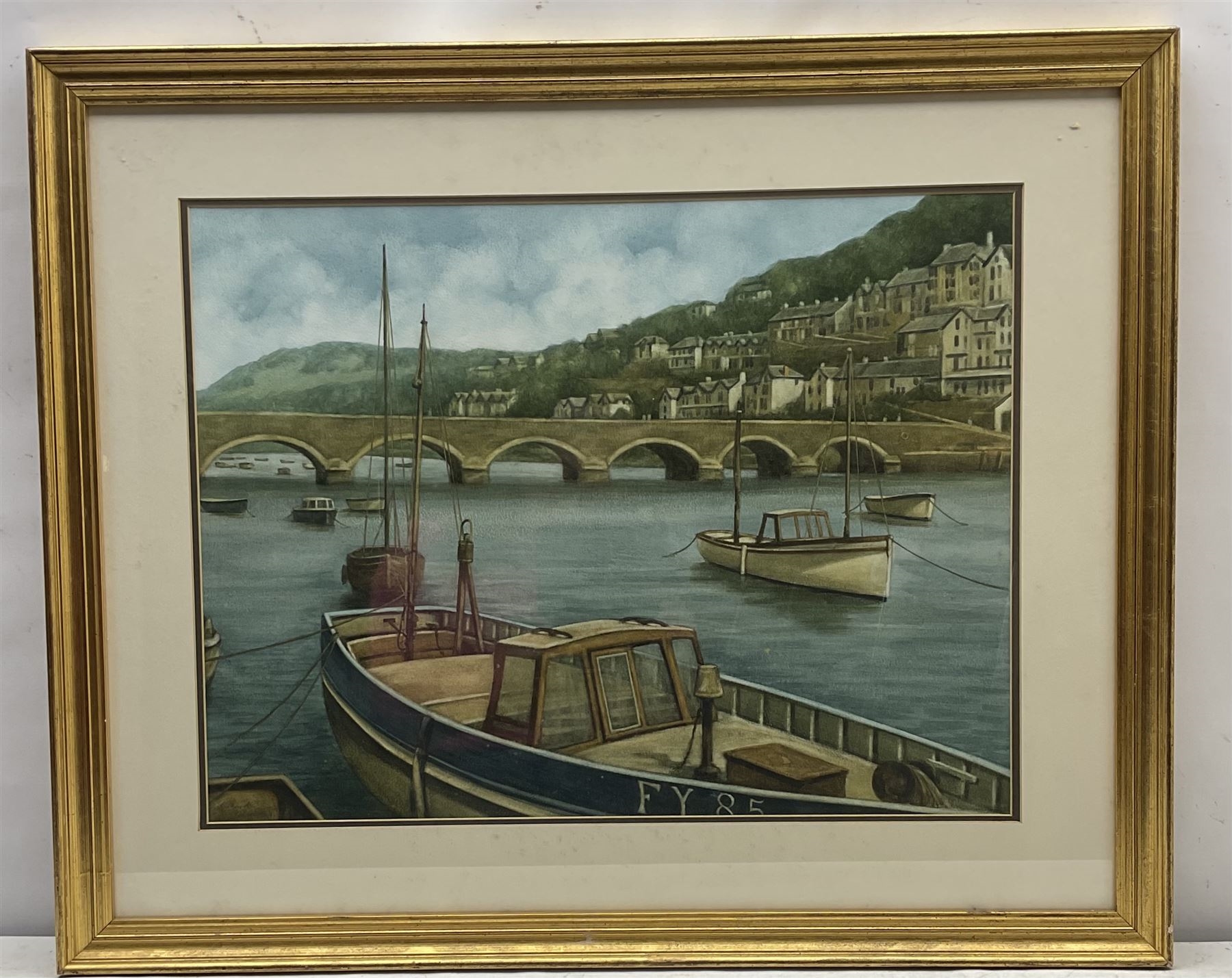 Richard Pederson | Looe Harbour Bridge Cornwall (1993) | MutualArt