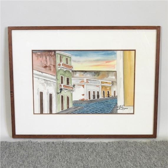 Wilfred Labiosa | street scene (20th Century) | MutualArt