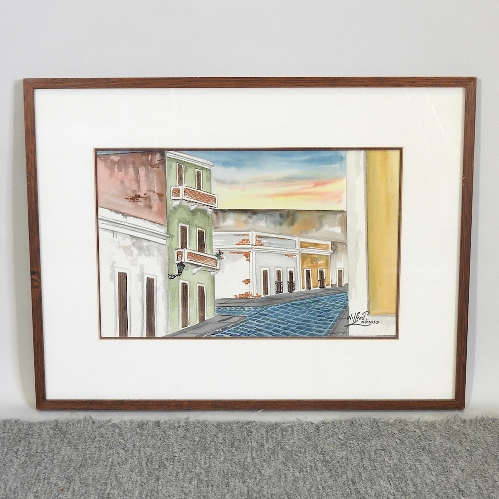 Wilfred Labiosa | street scene (20th Century) | MutualArt