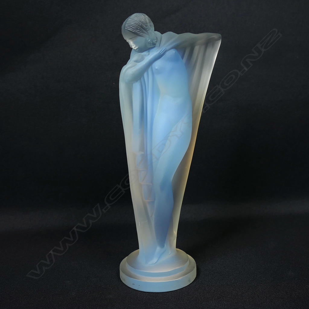 Lucille Sevin | An Art Deco Etling opalescent glass 'Isadora' car ...