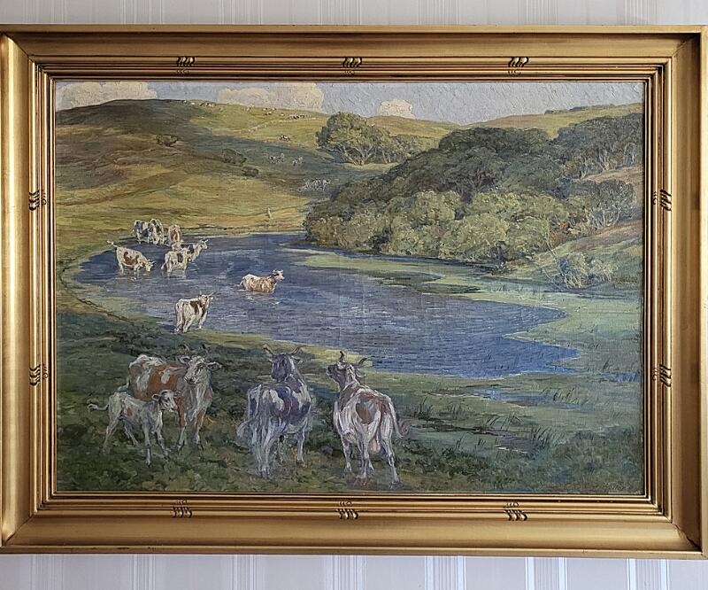 Carl Budtz-Moller | Cows on a field (1914) | MutualArt