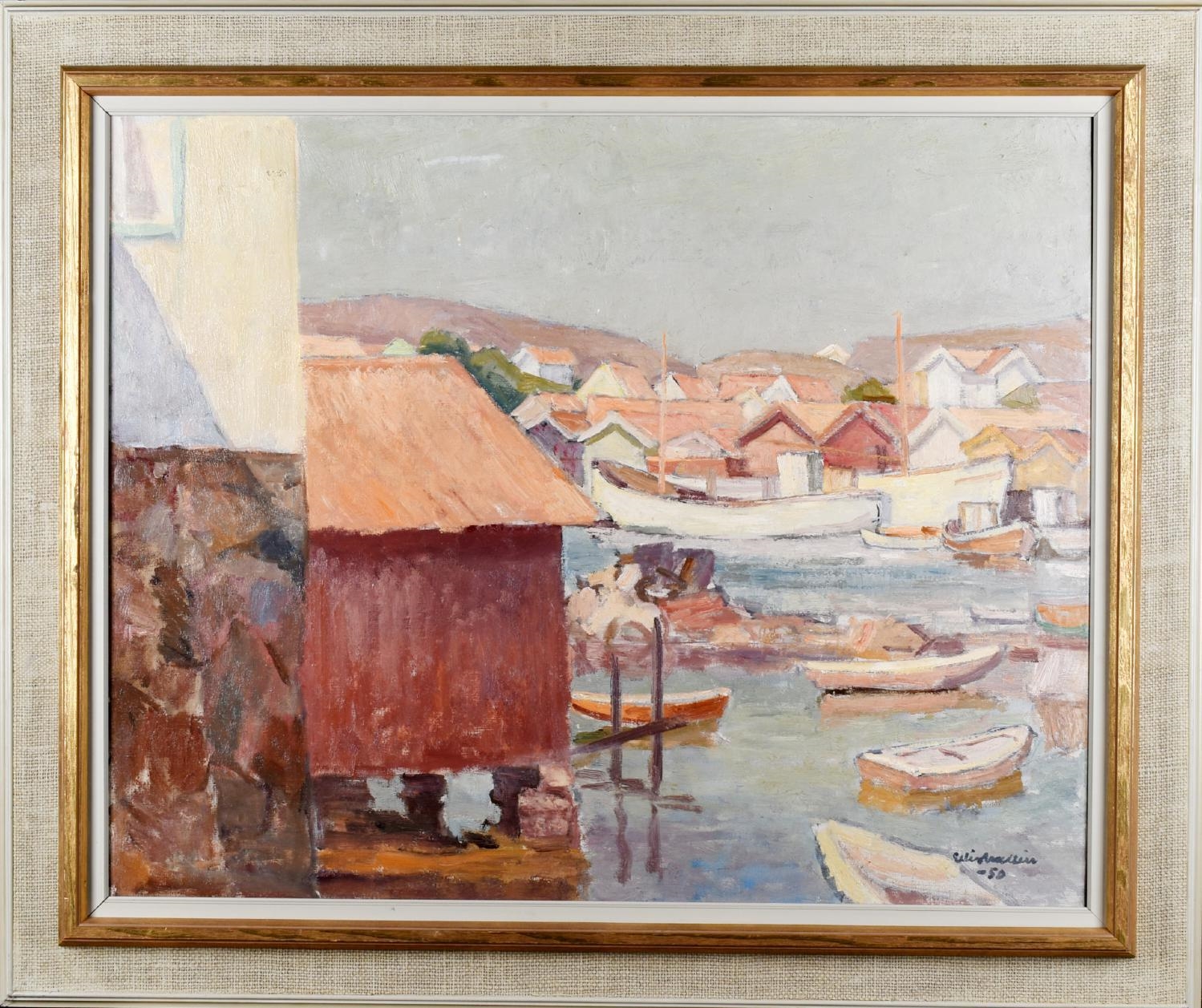 Ellis Wallin | Boathouse (1950) | MutualArt