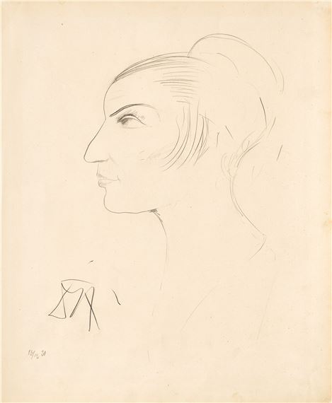 Otto Dix | Bildnis Martha Koch nach links (1922) | MutualArt