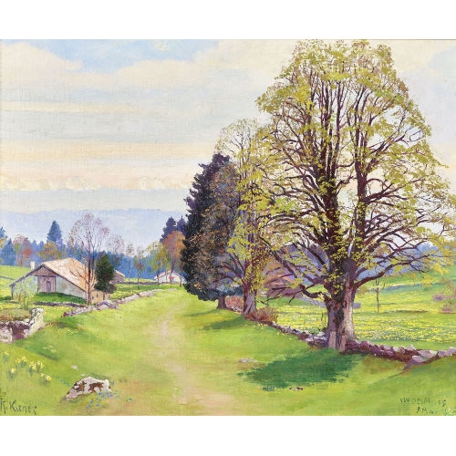 Robert Kiener | Vue des Alpes (1934) | MutualArt