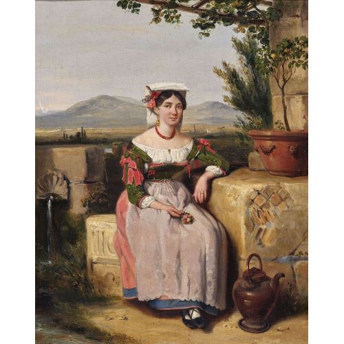 Louis-Leopold Robert | Jeune paysanne romaine | MutualArt