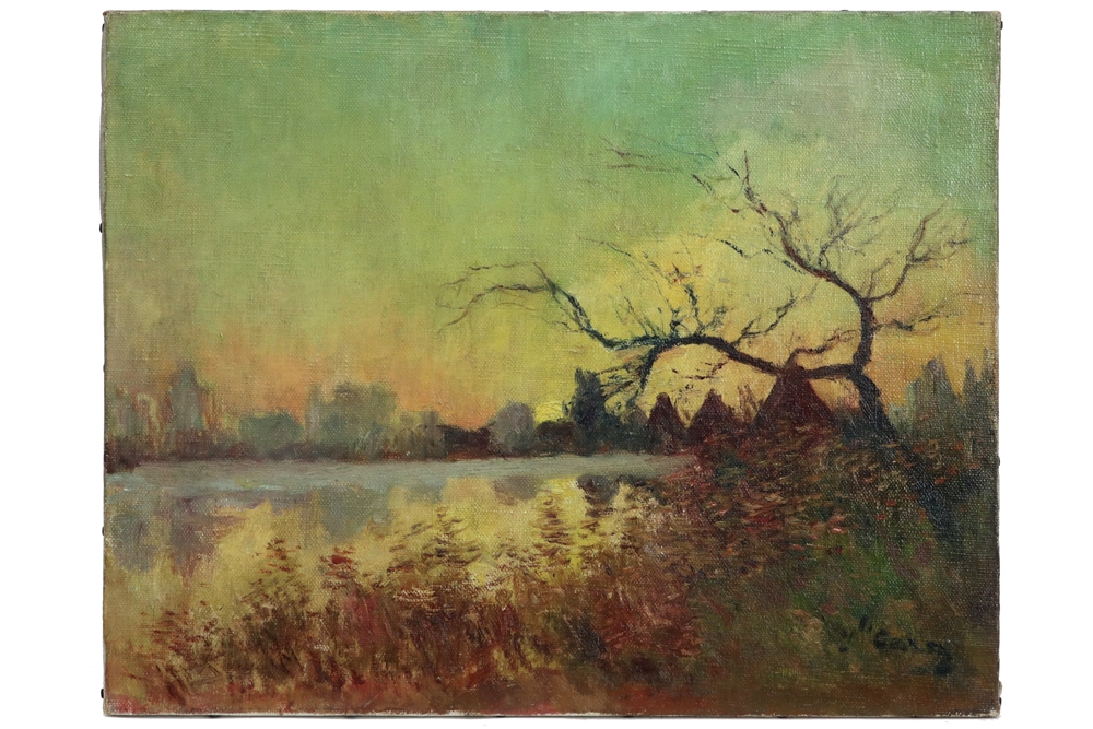 Joseph Caron | Landschap met vijver | MutualArt