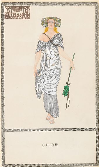 Austrian School, 20th Century | Three costume designs for Orpheus and ...