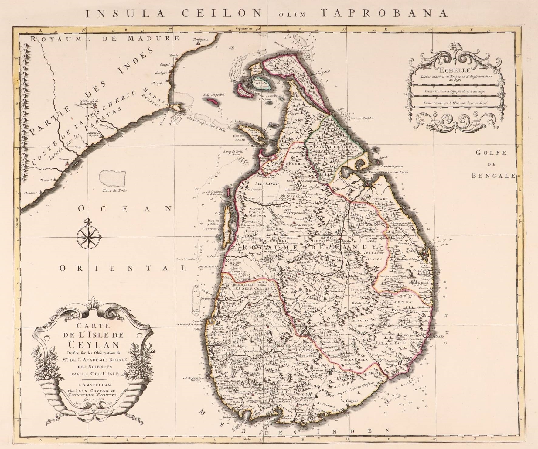 Guillaume de l'isle | Carte de l'Isle de Ceylan (1750) | MutualArt