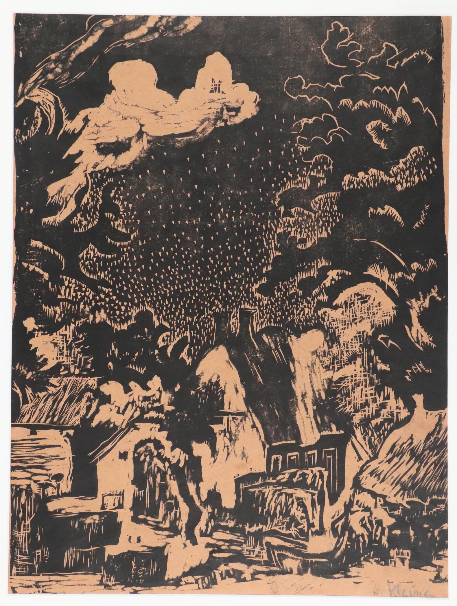 Ekke Abel Kleima | Farmhouses at night | MutualArt