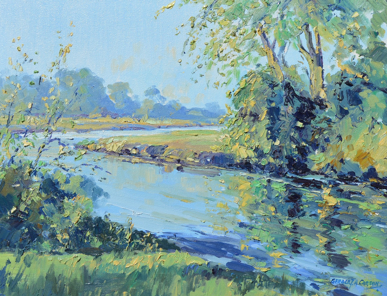 Gerald Carson | River landscape | MutualArt
