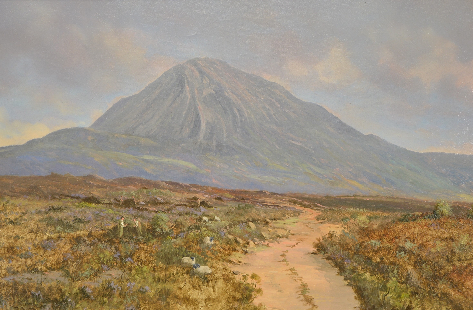 David Overend | Workers under Errigal | MutualArt