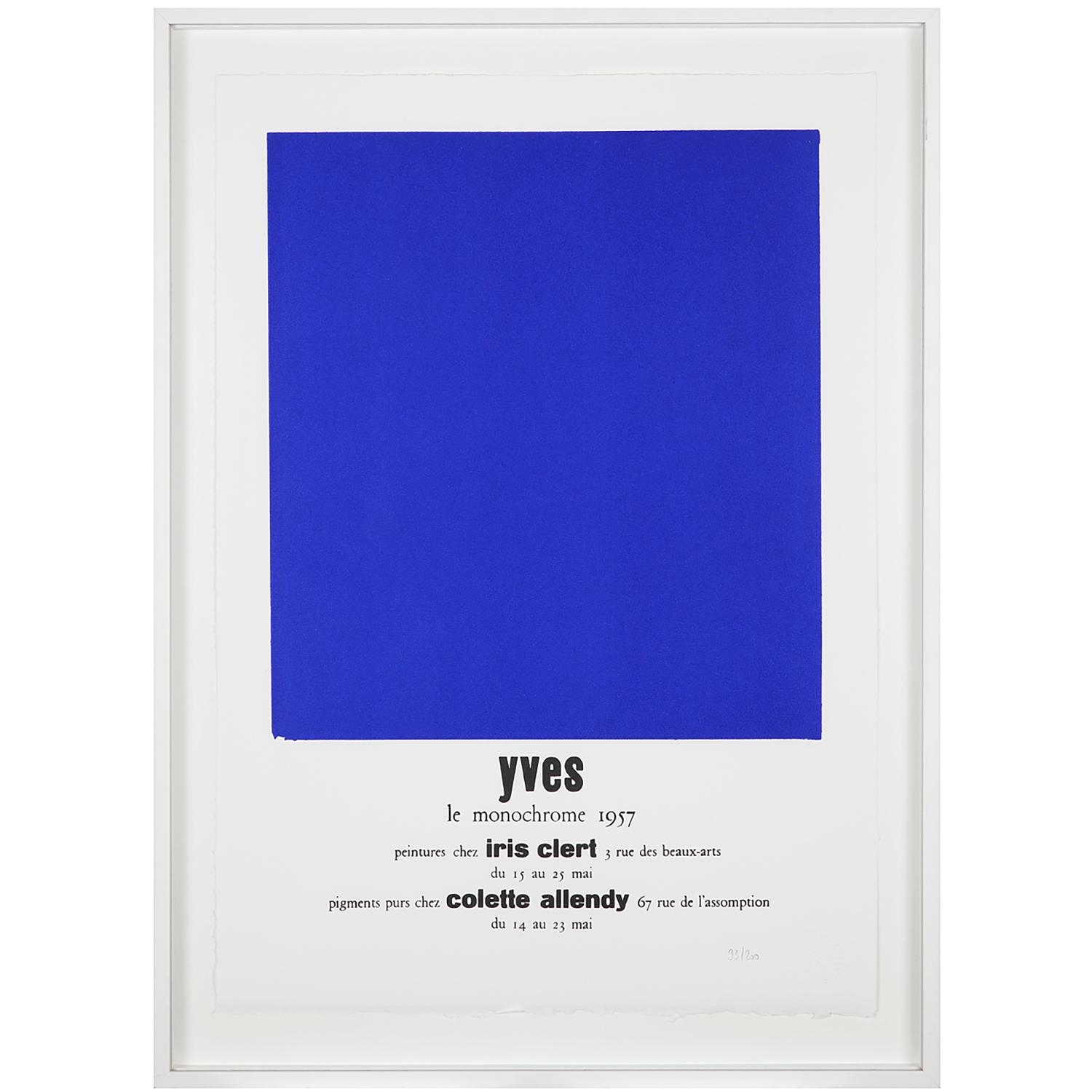 Yves Klein | YVES LE MONOCHROME 1957 (1957) | MutualArt