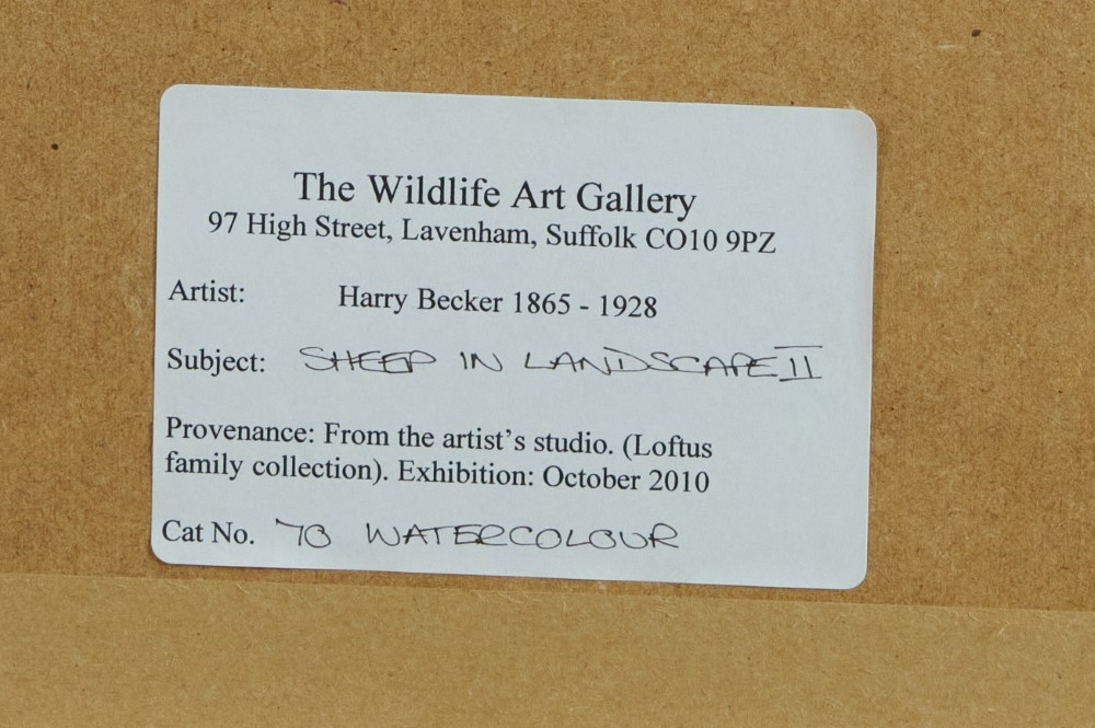 Harry Becker | Sheep in a landscape | MutualArt