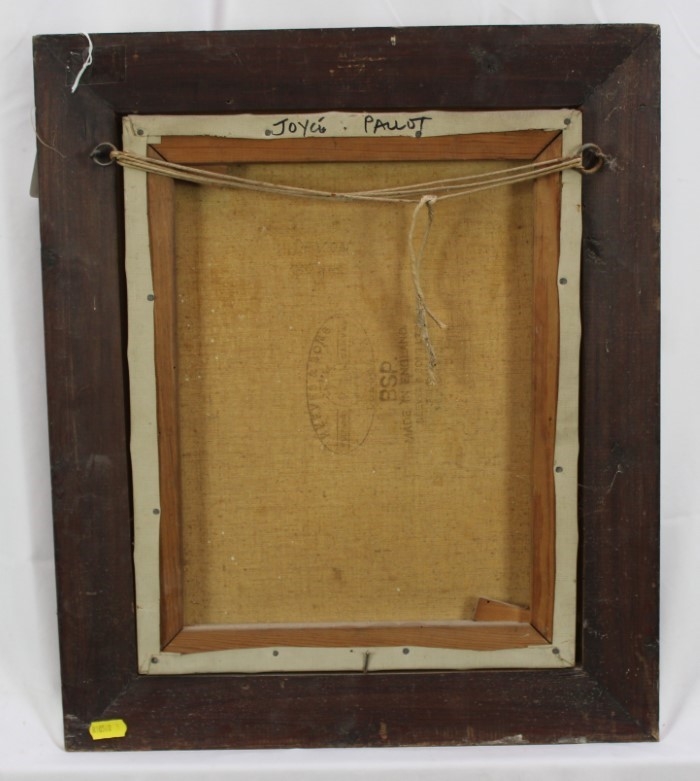 Joyce Pallot | Portrait of a lady and black cat | MutualArt