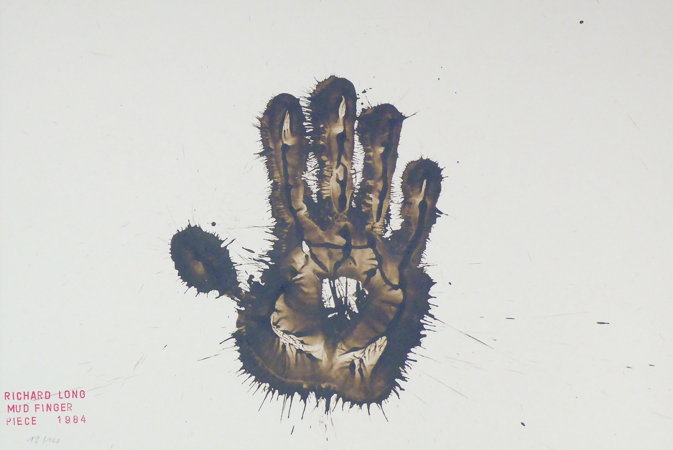 Richard Long | Mud Finger Piece (1984) | MutualArt