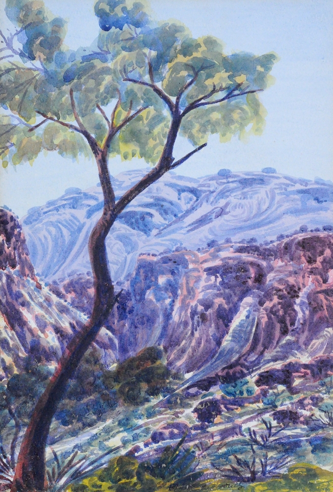 Otto Pareroultja | In the Gorge View to Mount Hermannsburg | MutualArt