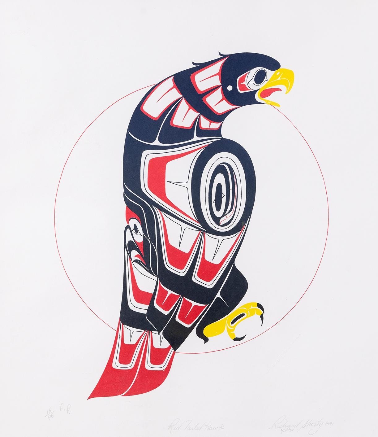 Richard Shorty | Red Tailed Hawk (1991) | MutualArt