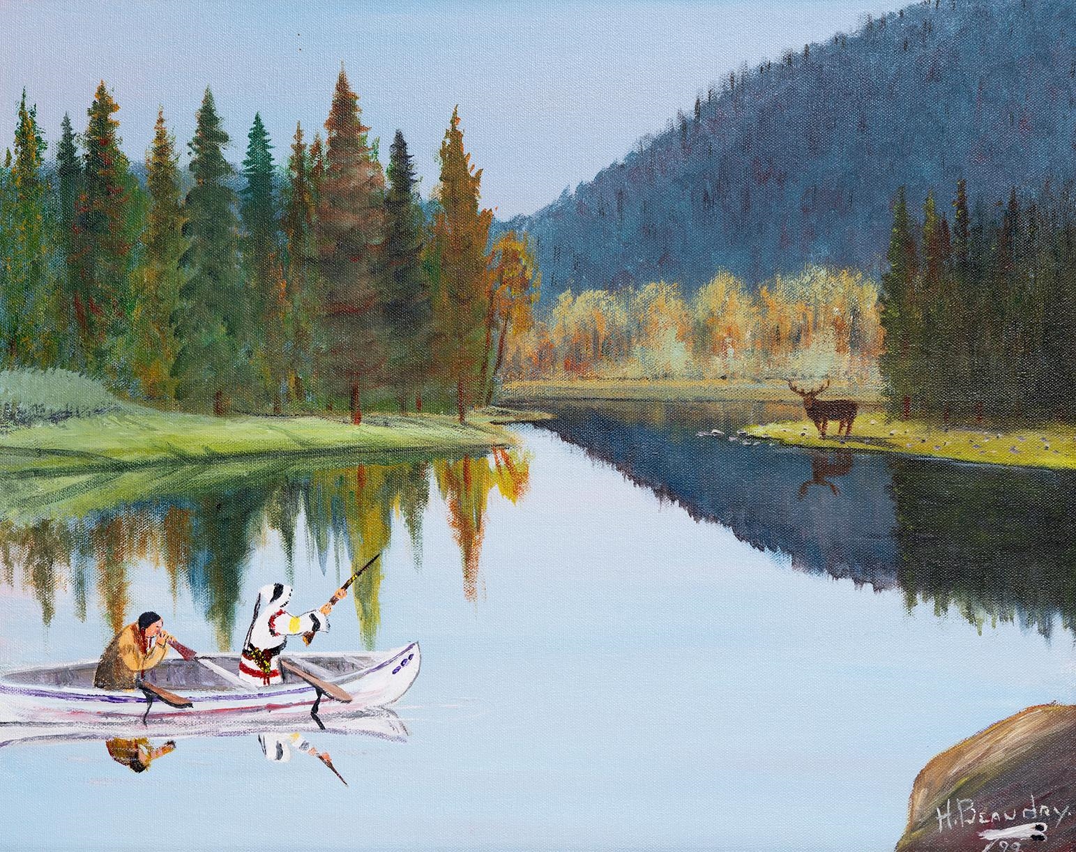 Henry Beaudry | Untitled - Hunting from the Canoe (1999) | MutualArt