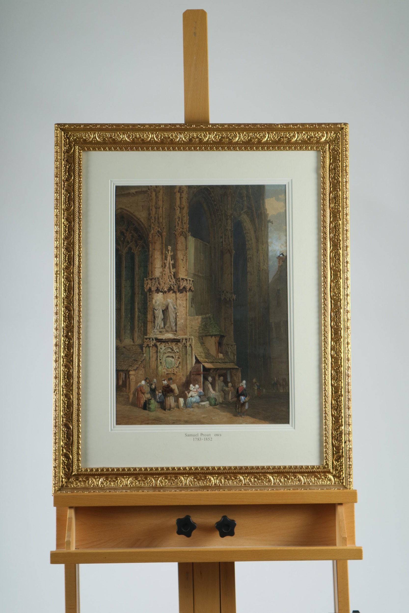 Samuel Prout | Gathering outside a Continental Cathedral | MutualArt