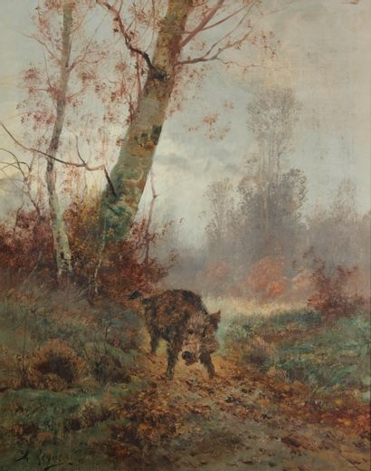 Charles André Reyne | Shaggy boar | MutualArt