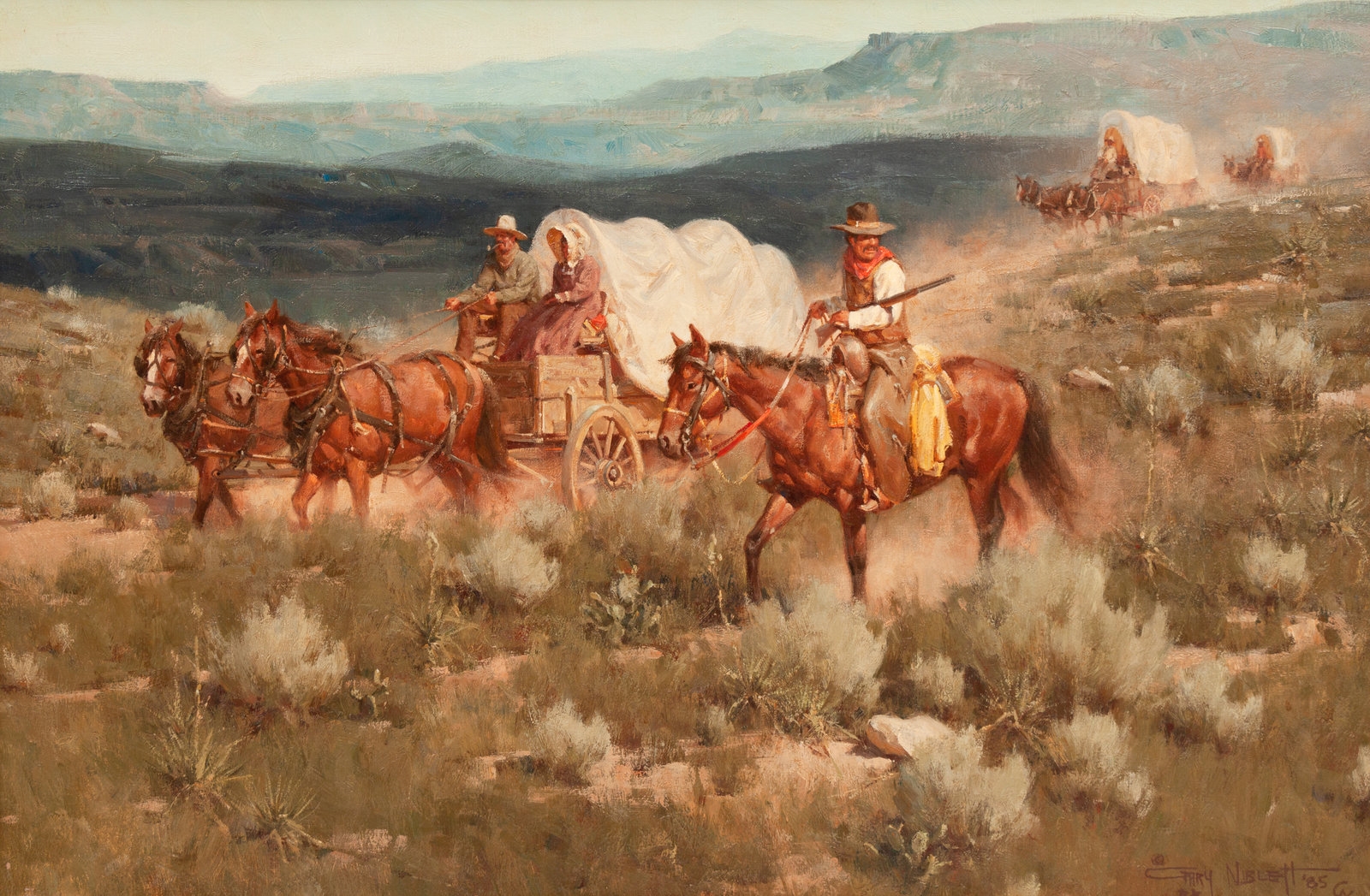 Gary Niblett | Wagon Train | MutualArt
