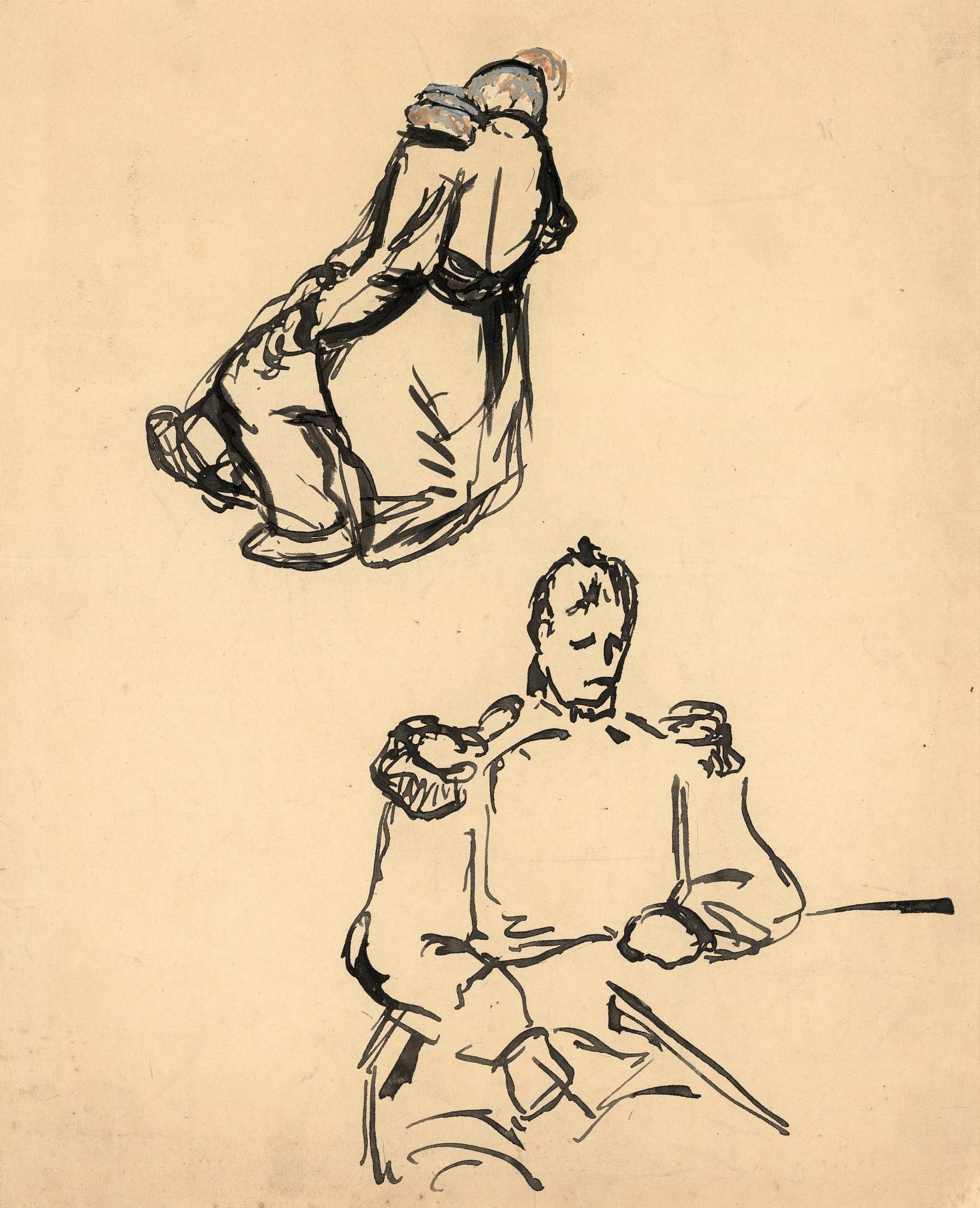 Théophile Alexandre Steinlen | Profile ortrait of a woman | MutualArt