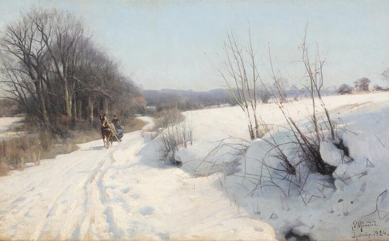Peder Mork Monsted | A sunny winter day at the stream in Brøndbyvester ...