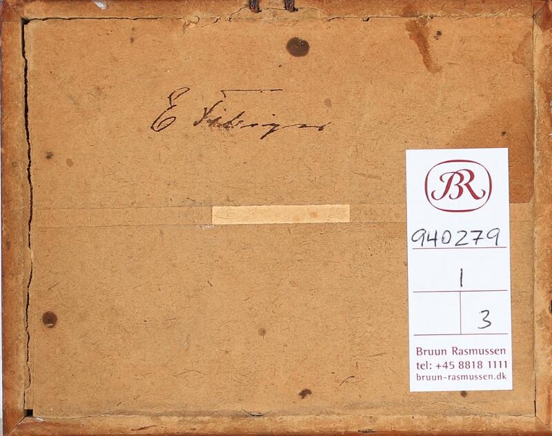 Vilhelm Pedersen | The artist's sketchbook and two framed drawings ...