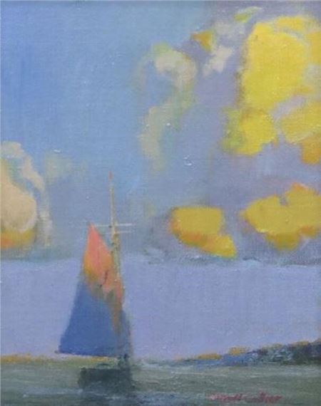 Carroll Collier | Red Sails at Sunset | MutualArt