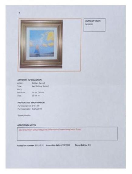 Carroll Collier | Red Sails at Sunset | MutualArt