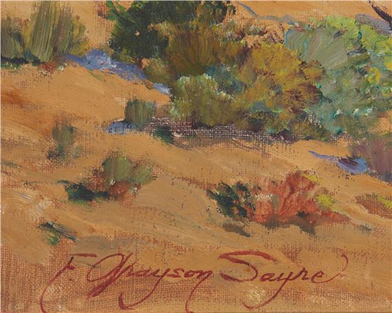 Fred Grayson Sayre | Landscape with snow-capped mountains | MutualArt