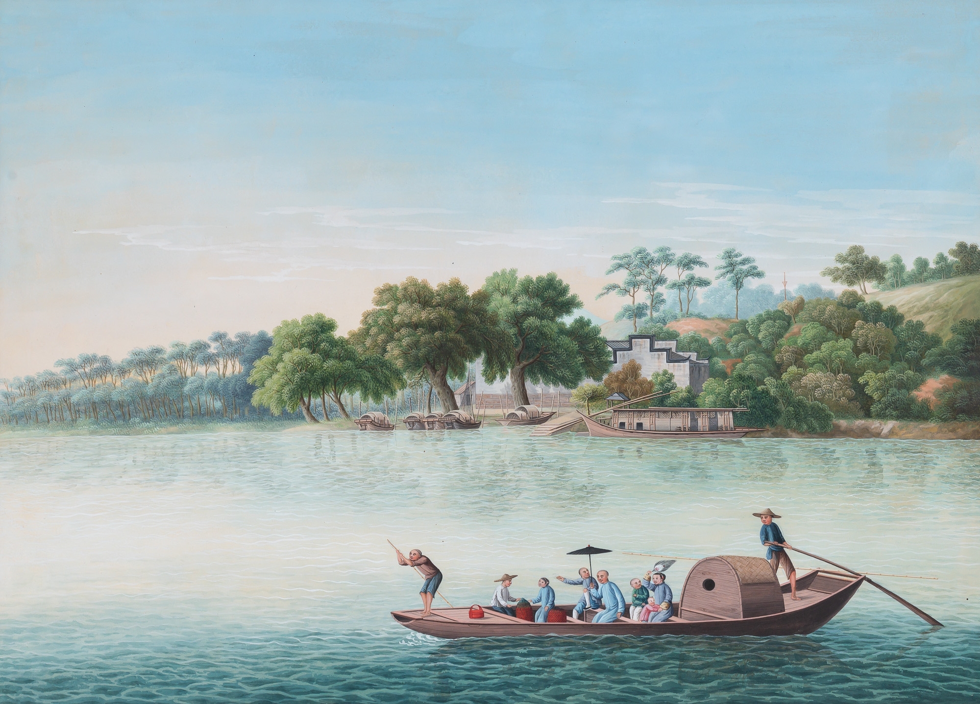 China Trade | each depicting rural waterside views | MutualArt