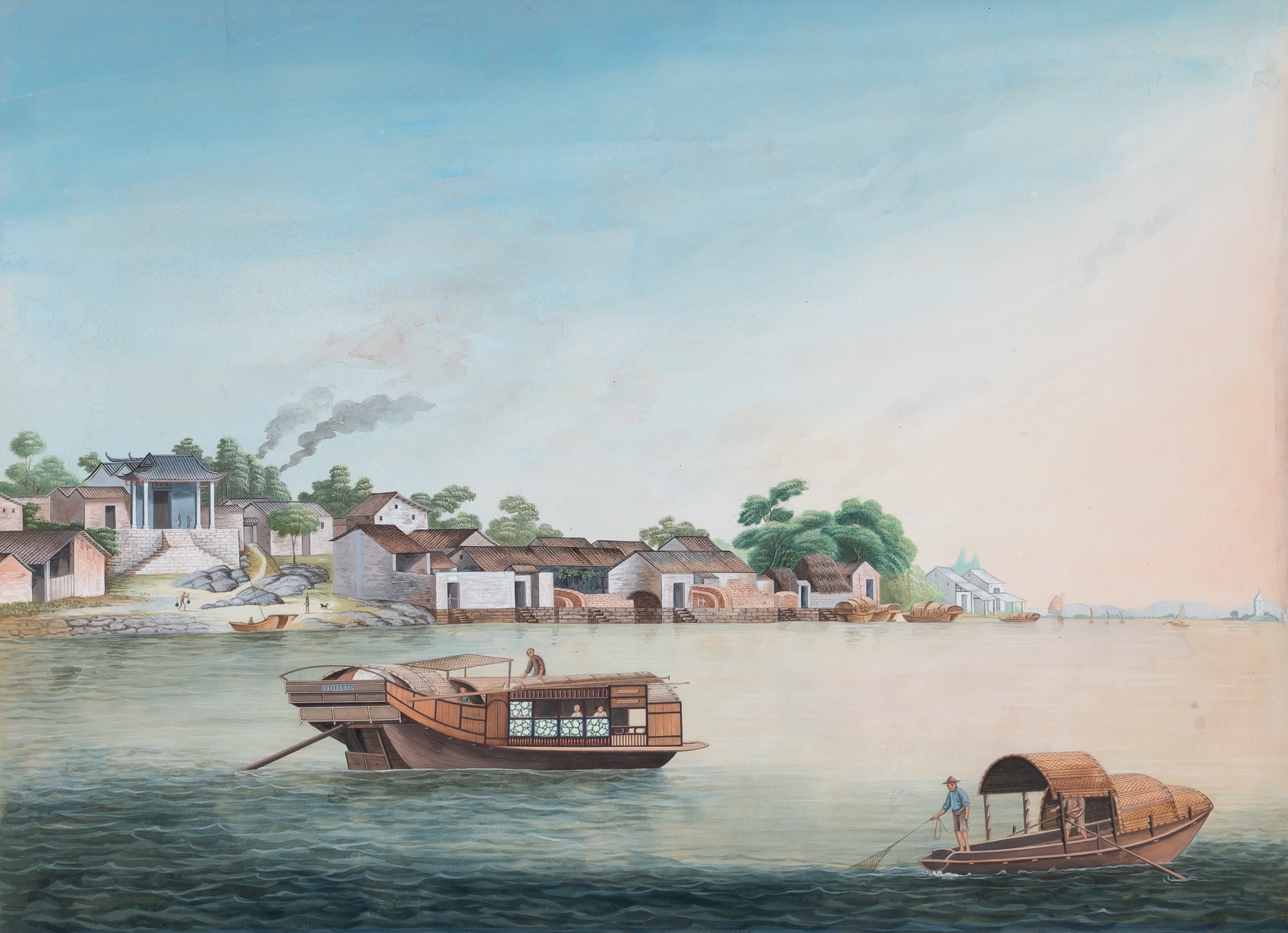 China Trade | each depicting rural waterside views | MutualArt