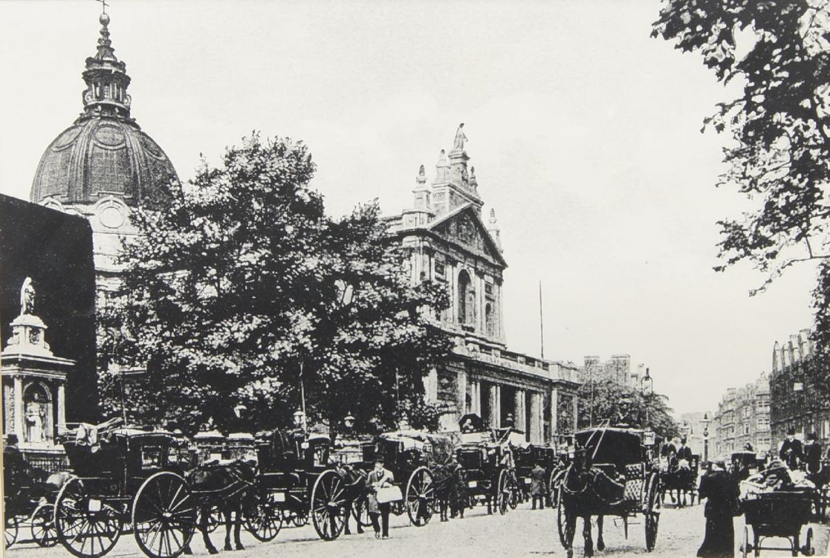 John Bignell | Two boys playing in a fountain (1897) | MutualArt