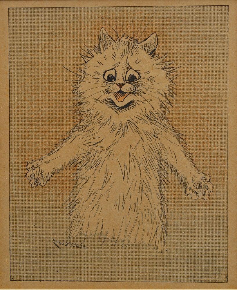 Louis Wain | Cat portrait | MutualArt