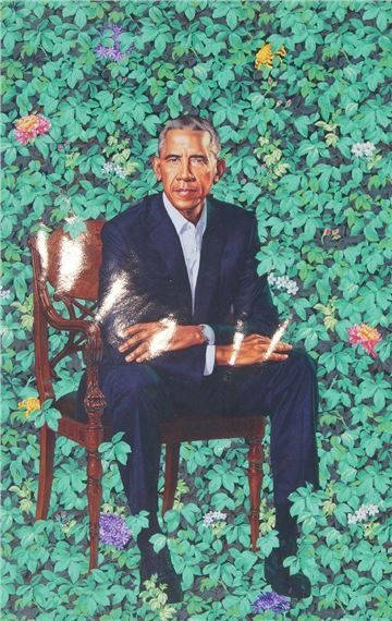 Kehinde Wiley | Barack Obama (2018) | MutualArt