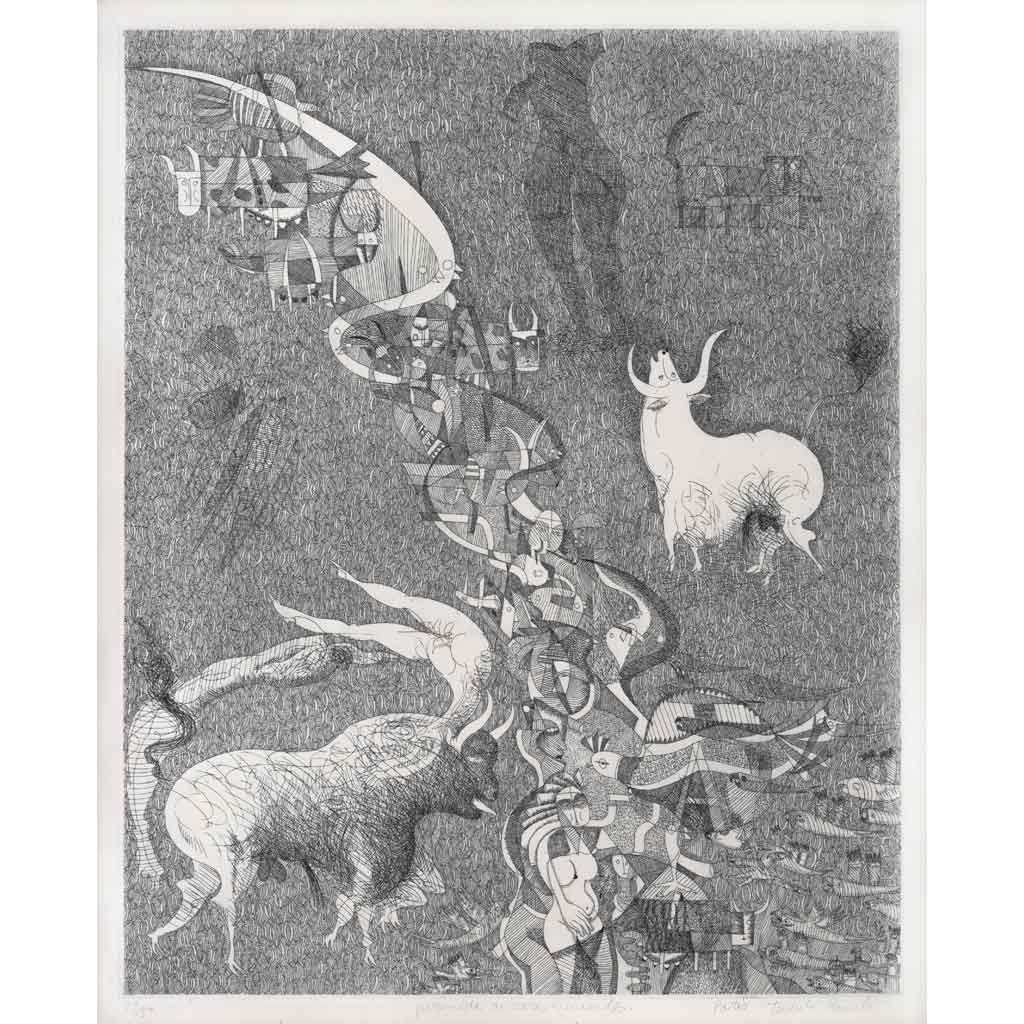 Teódulo Rómulo | Pirámide de seres vivientes, París | MutualArt