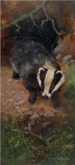 Gordon Ashley Hunter | Badger Leaving its Sett | MutualArt