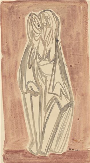 Hans Uhlmann | Couple. (1946) | MutualArt