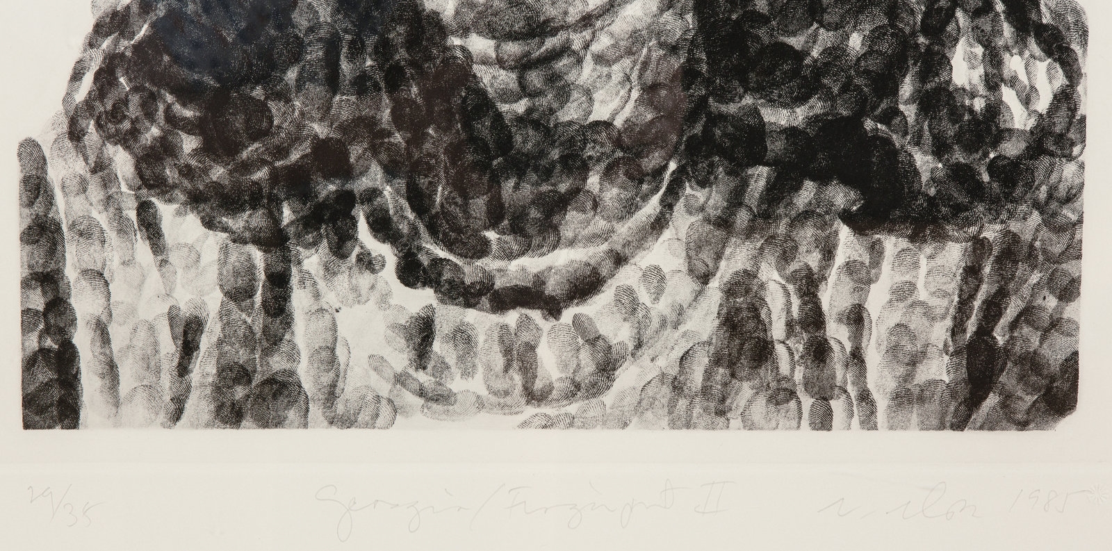 Chuck Close | Georgia/Fingerprint II (1985) | MutualArt