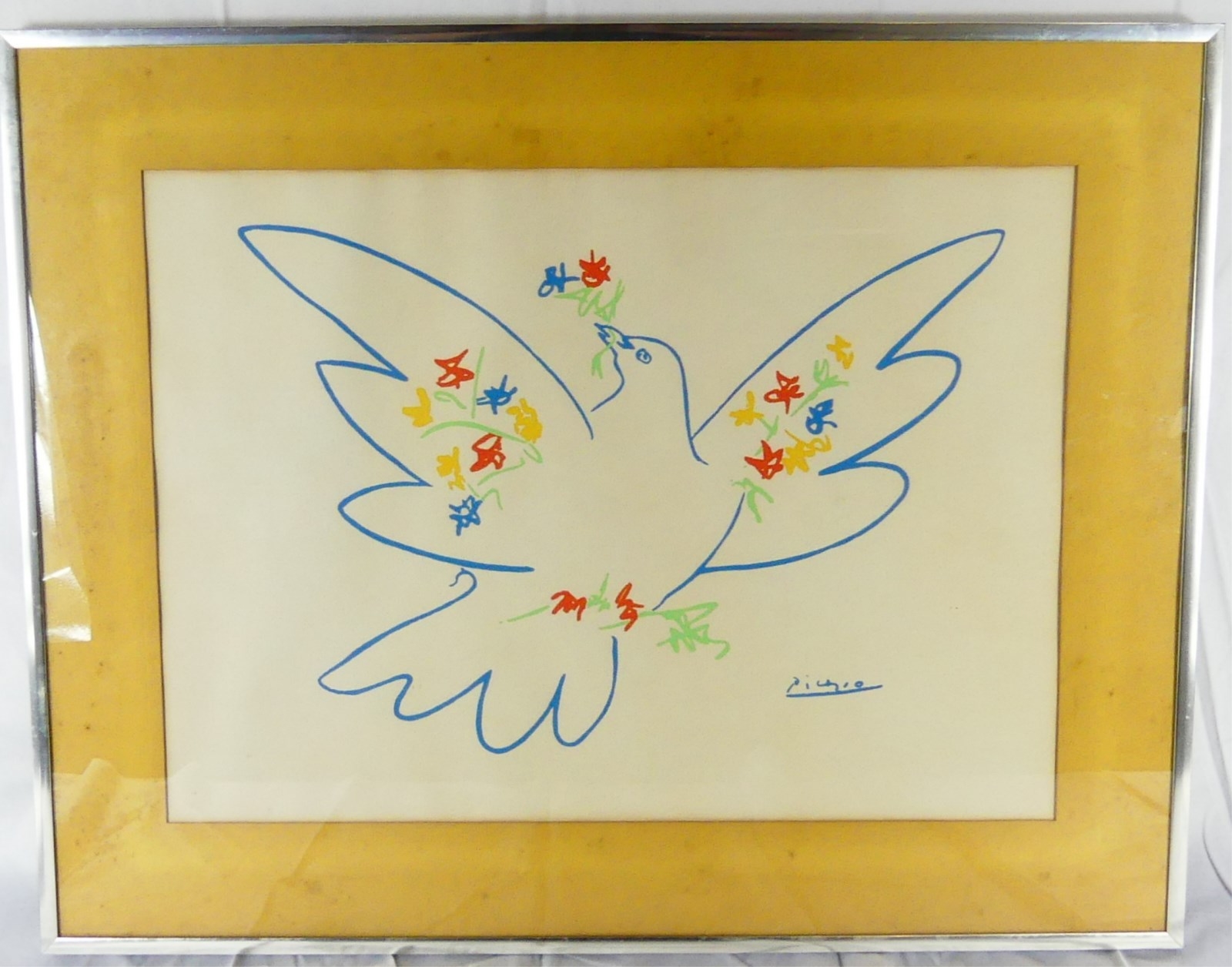 Pablo Picasso | Dove of Peace with Flowers | MutualArt