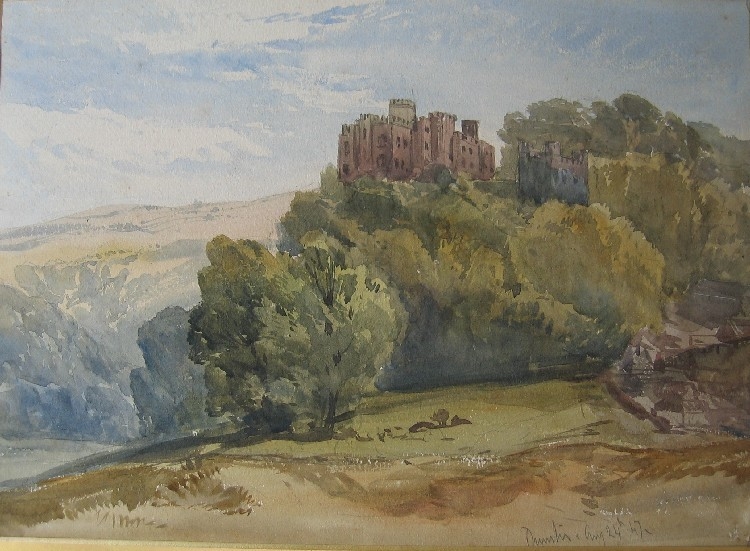 William Callow | Dunster Castle (1847) | MutualArt