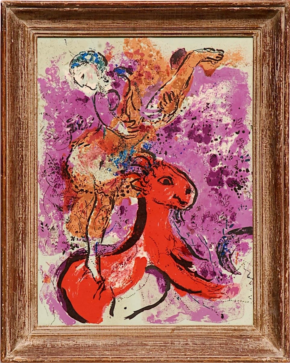 Marc Chagall | Woman Circus Rider on Red Horse - Charlottenborg (1975 ...