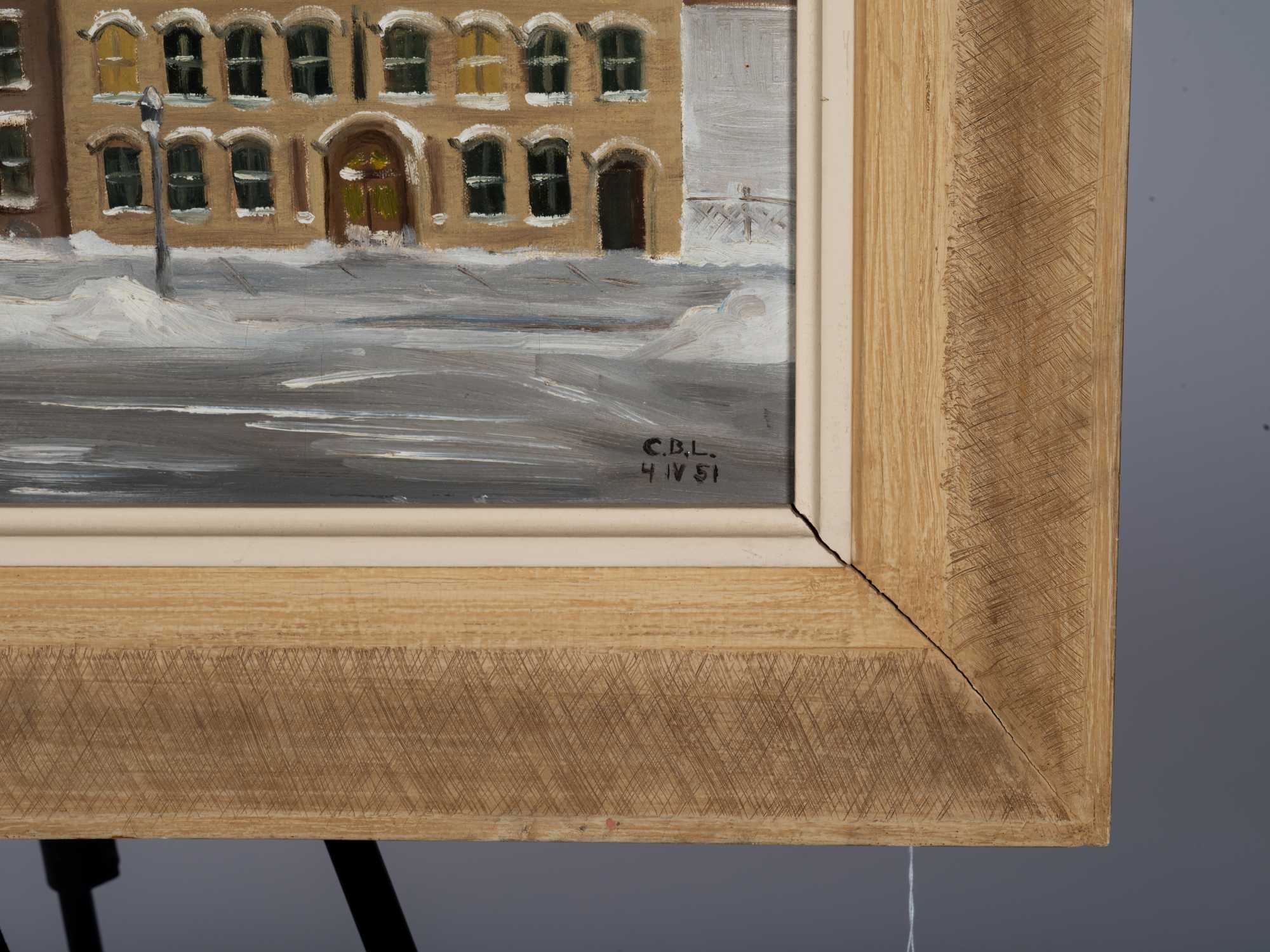 Charles B. Lamar | Oil on canvas painting of city buildings | MutualArt