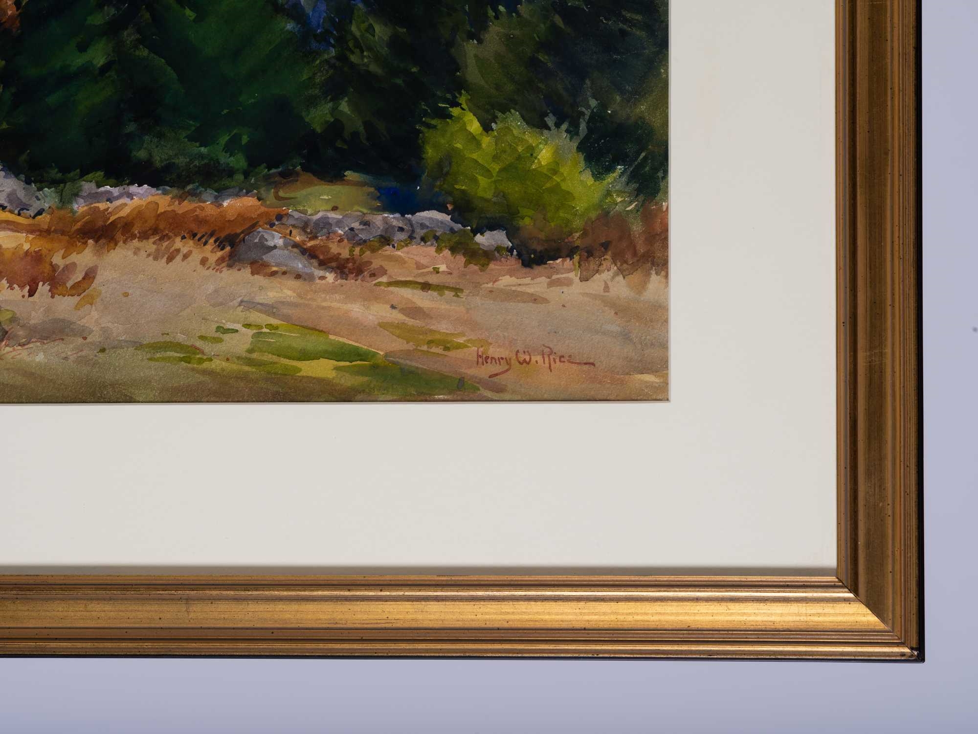 Henry Webster Rice | Watercolor on paper painting of Mt. Monadnock ...